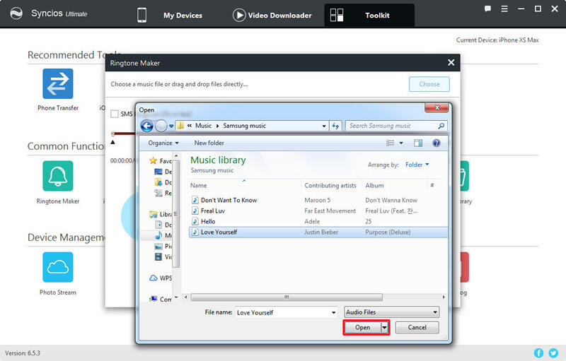How to Free Make Ringtones on iPhone XS Max - Syncios